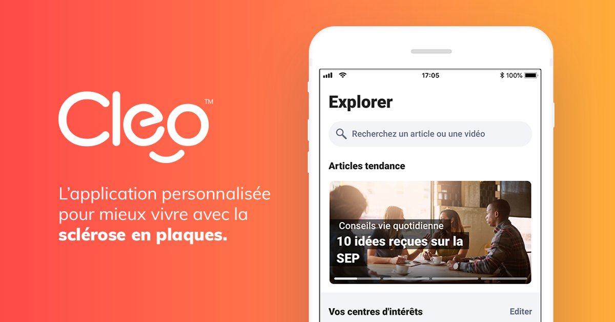 Cleo, l’application pour mieux vivre avec la sclérose en plaques